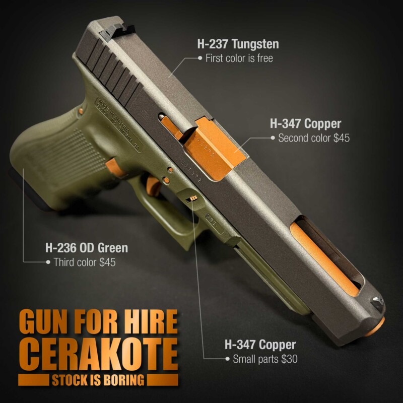 Pistol Cerakote Service | Gun For Hire 6-Star Finish
